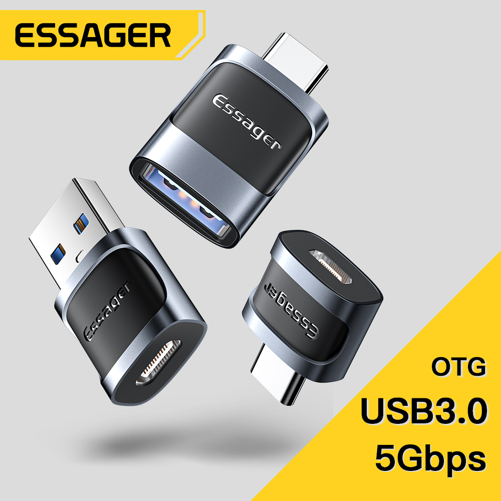 Essager USB 3.0เป็น Type C OTG อะแดปเตอร์ Type-C สำหรับ MacBook Xiaomi ...