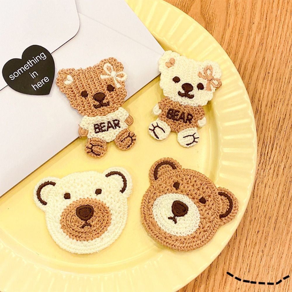 Mini Bag Bear Animal DIY Cartoon Badge Appliques Embroidery Stickers ...