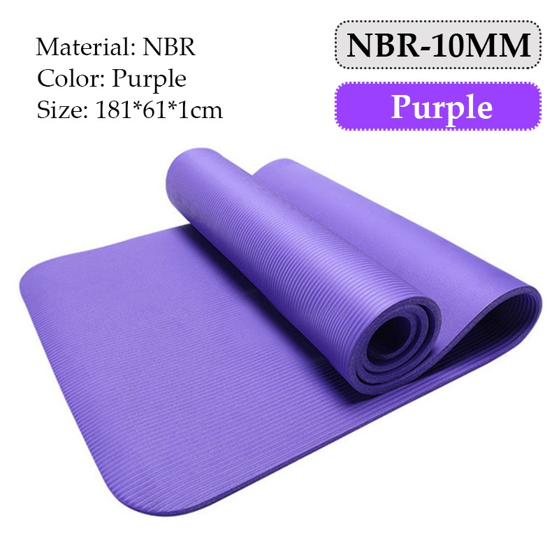🐻DAILY2U 🐻 High Quality Yoga Mat EXTRA THICK 10MM NBR Non-Slip Mat ...