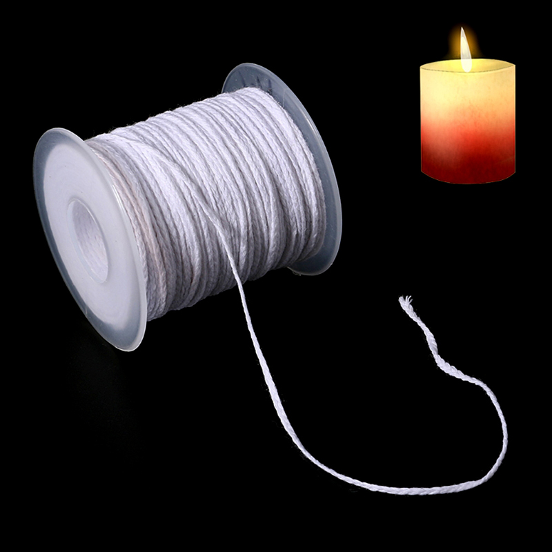 61m x 2.5mm Spool of Cotton Square Braid Candle Wicks Core For Candle ...