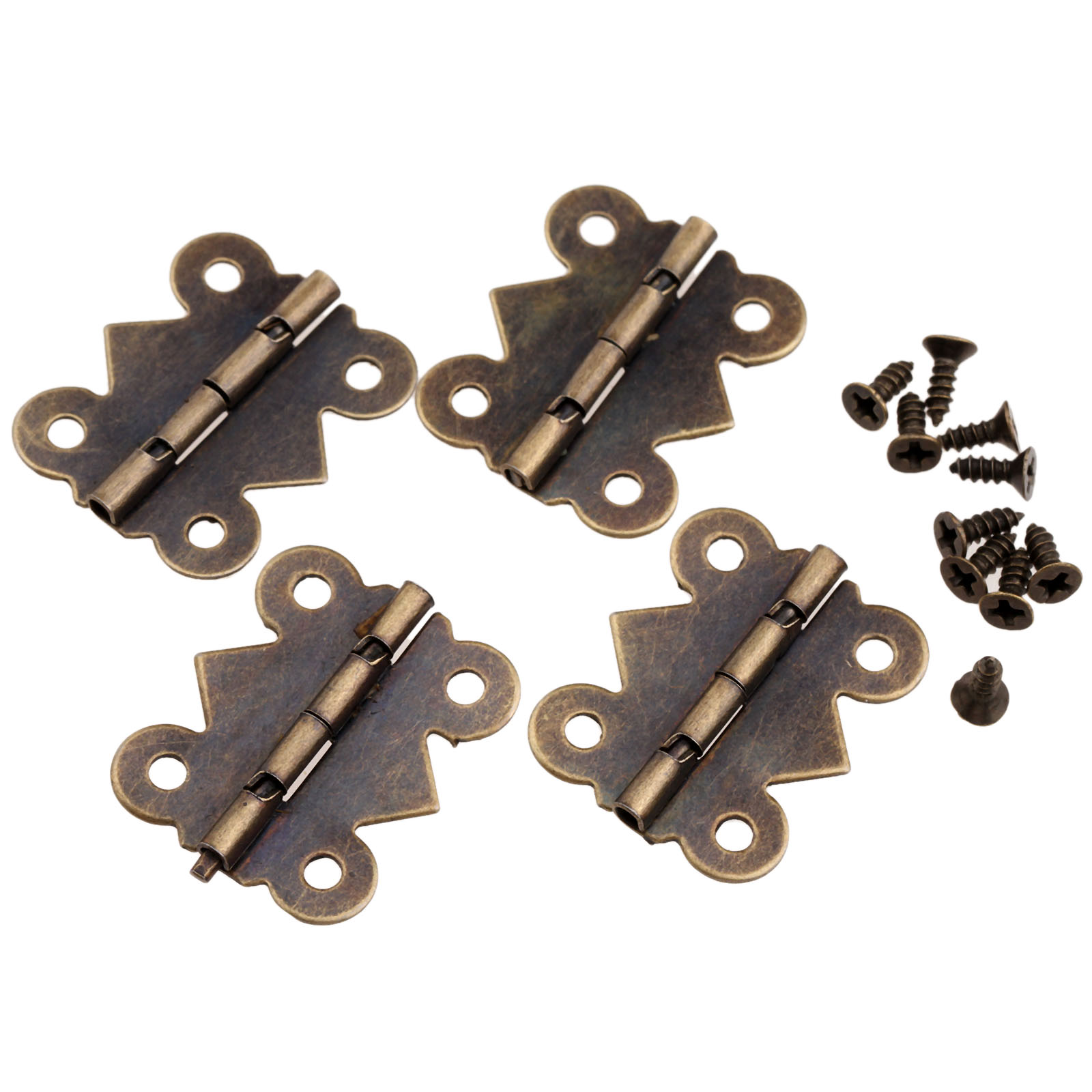 40/20/12/4pcs Mini Butterfly Door Hinge Furniture Fittings Antique ...