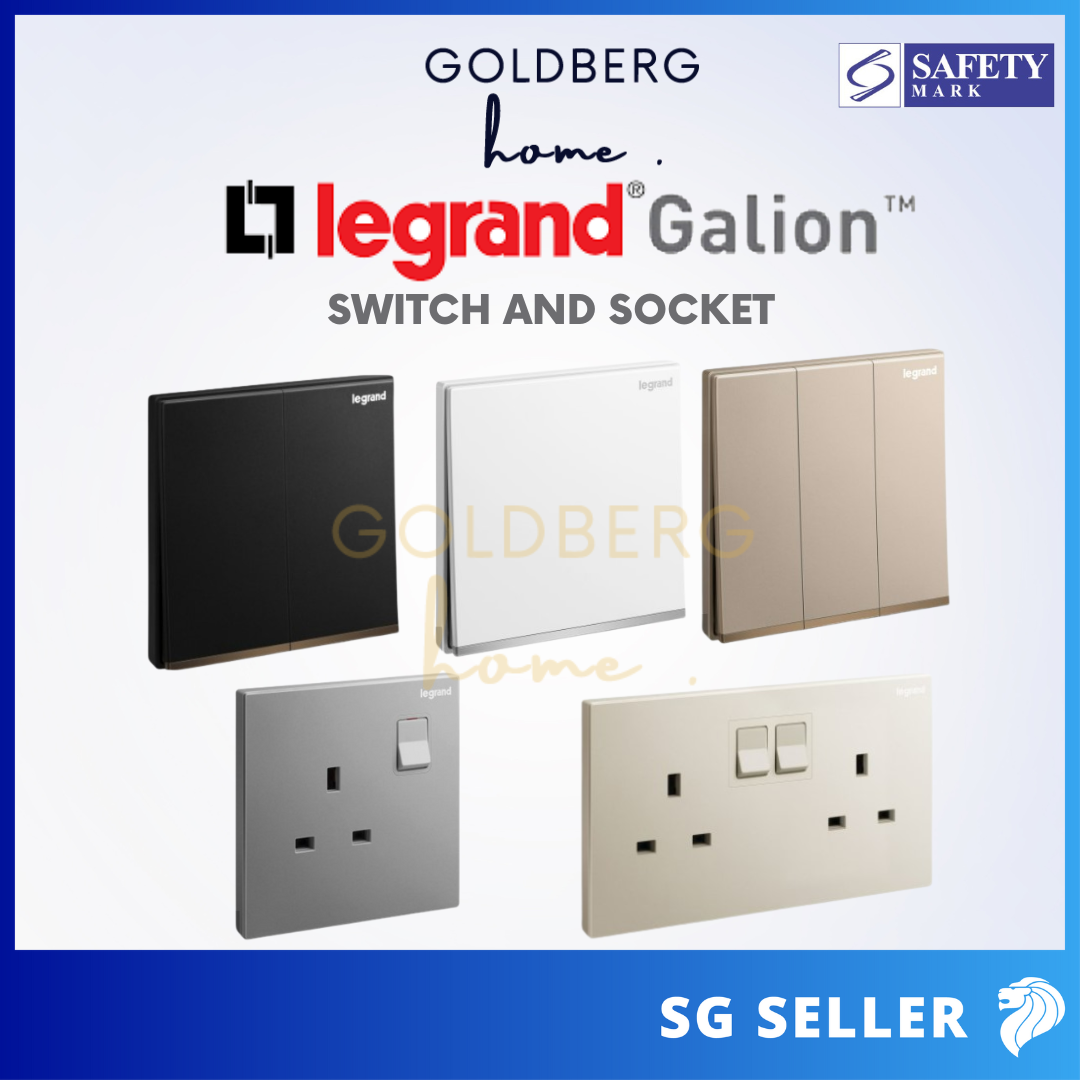 [SG Seller] Legrand Galion Socket and Switch White Dark Silver ...