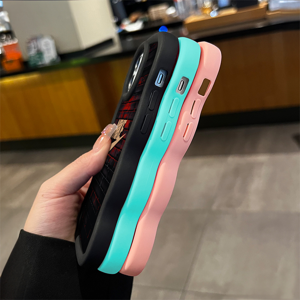 FELMYST for Tecno Pova 6 Neo Back Cover Big Wave Edge Soft Brick ...