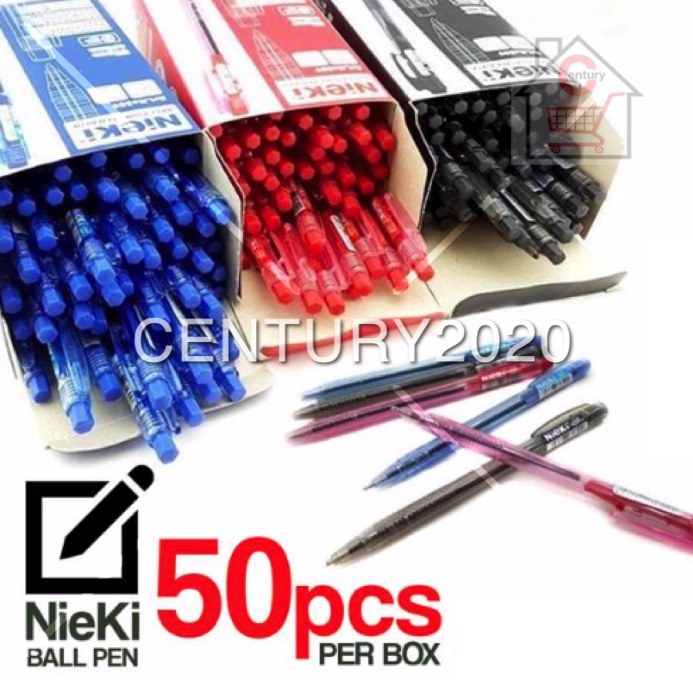 NIEKI Ball Point Pen 0.7mm Economical Ball Pen 50 PCS | Lazada