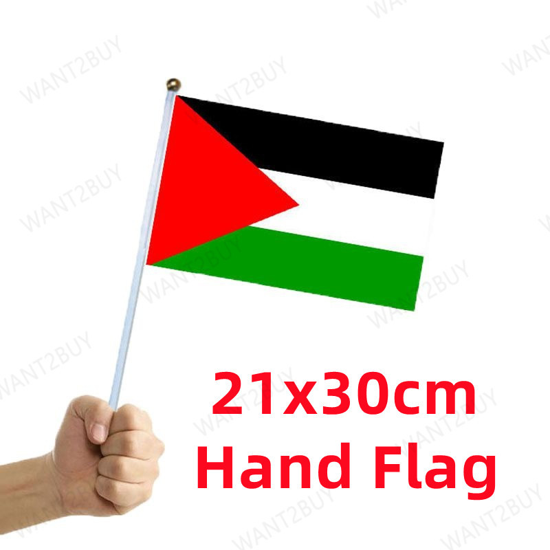 Bendera Palestin Vivid Color and Fade Proof Palestine Scarf Flag ...