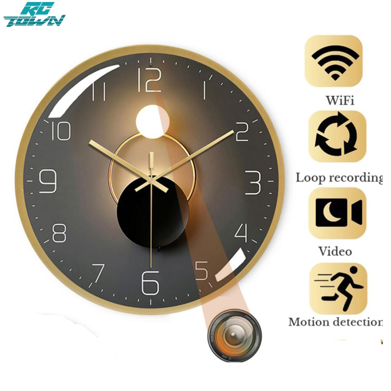 Wifi Wireless Wall Clock Camera 1080p Full Hd Mini Camcorder Home ...