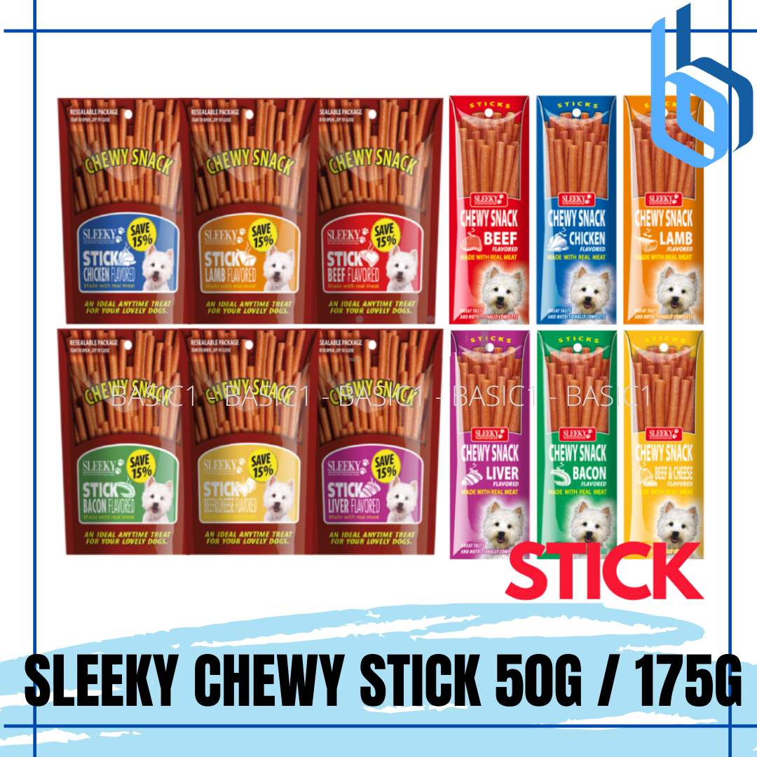 Sleeky Chewy Snack Dog Treats ( Stick or Strap ) | Lazada PH
