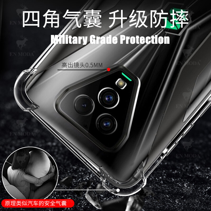 xipare for Xiaomi Black Shark 3S Shock Absorbing Ultra Clear Jelly Case ...