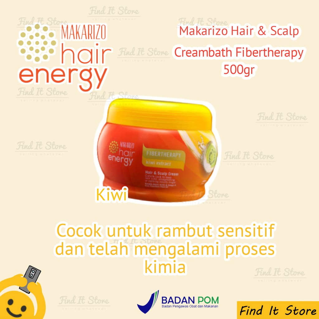 Makarizo Hair Energy Hair & Scalp Creambath Fibertherapy 500gr Masker ...