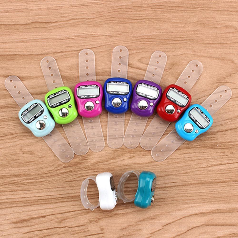 Electronic Finger Counter Ring LED Portable Digital Row Tally Pedometer ...