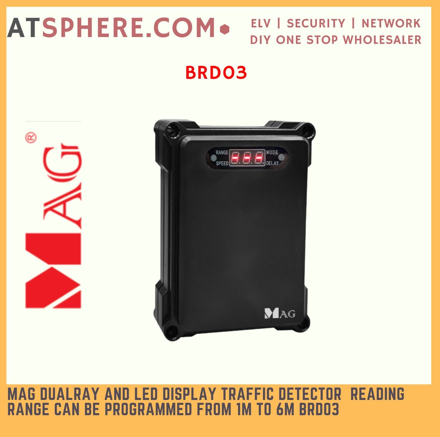 MAG Dualray and LED Display Traffic Detector Reading Range can be ...