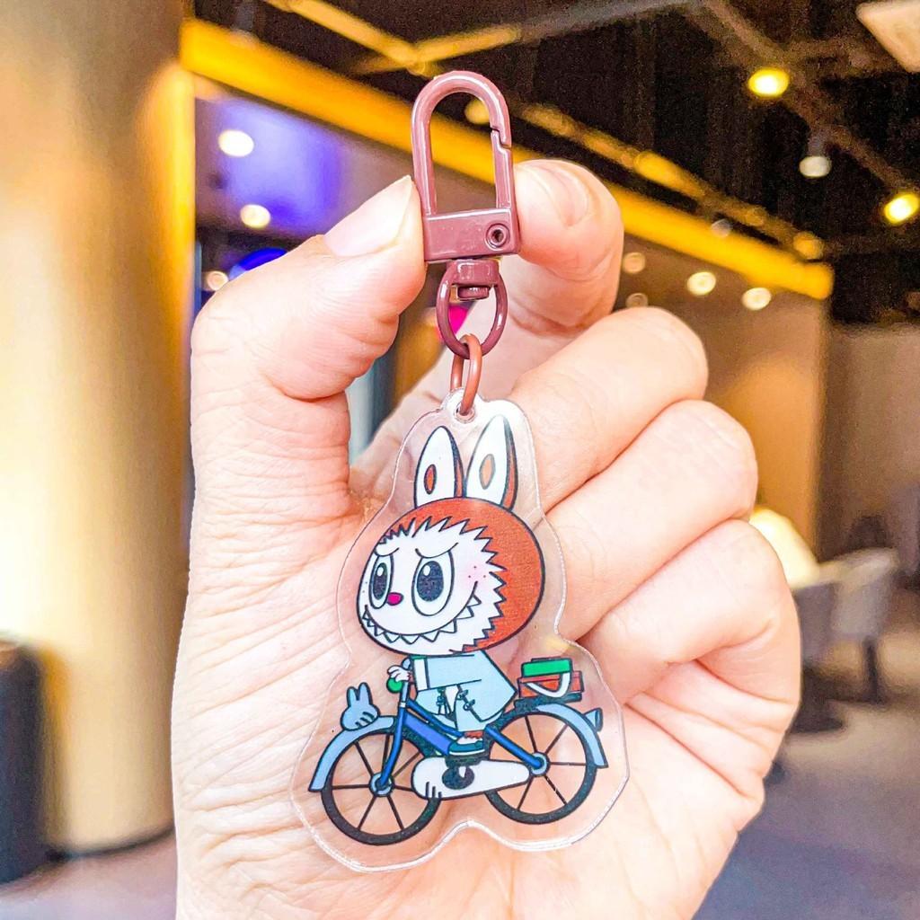 FG Labubu Little Sheep Keychain Cute Acrylic Car Schoolbag Personality ...
