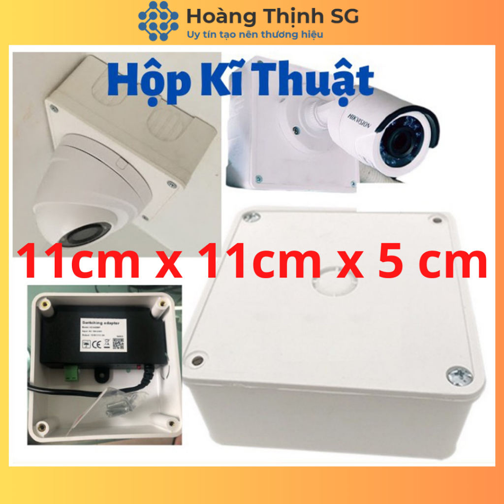 Hộp kỹ thuật camera bằng nhựa chắc chắn 12x12x6, lắp đặt ngoài trời ...