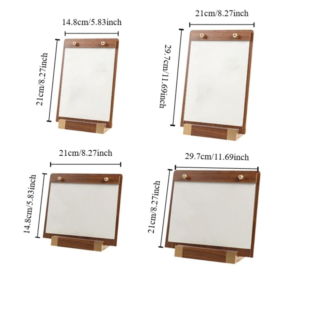 Luxurious A4/A5 Walnut Wood Menu Clipboard Horizontal/Vertical ...