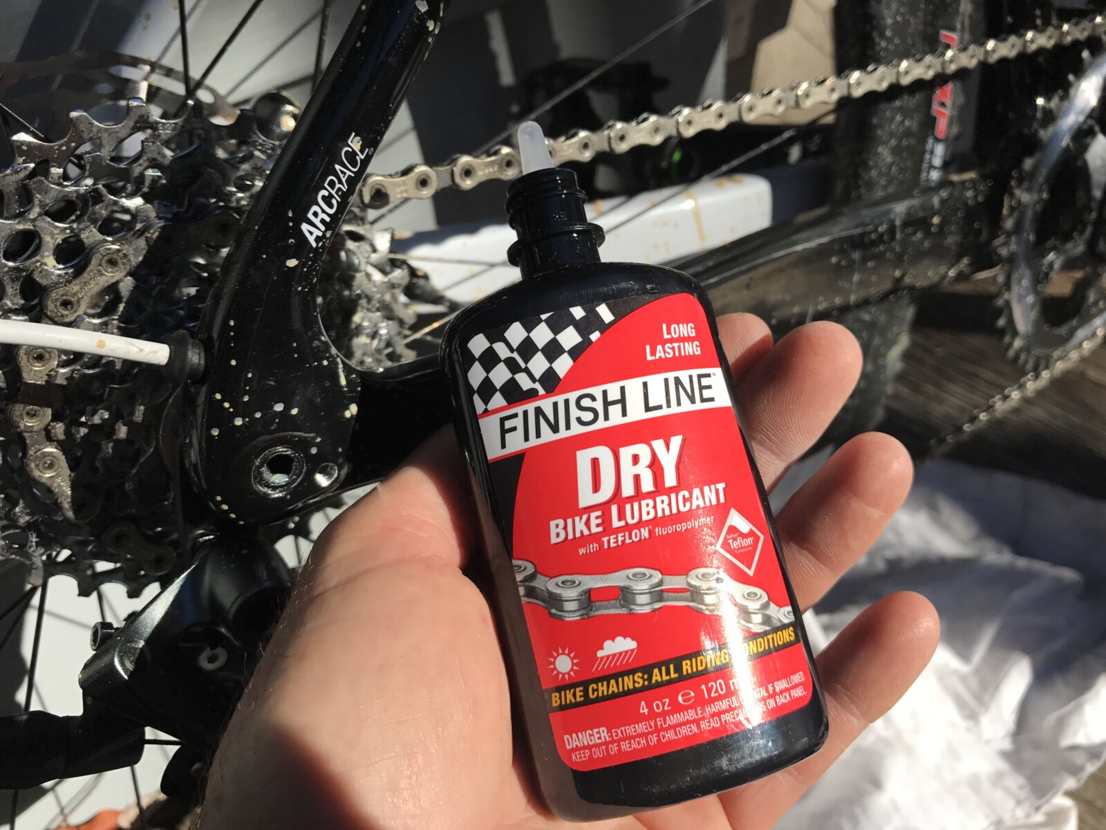 น้ำมันหยอดโซ่ FINISH LINE DRY LUBE ขนาด 2oz. และ 4oz. น้ำมันหล่อลื่นโซ่ ...