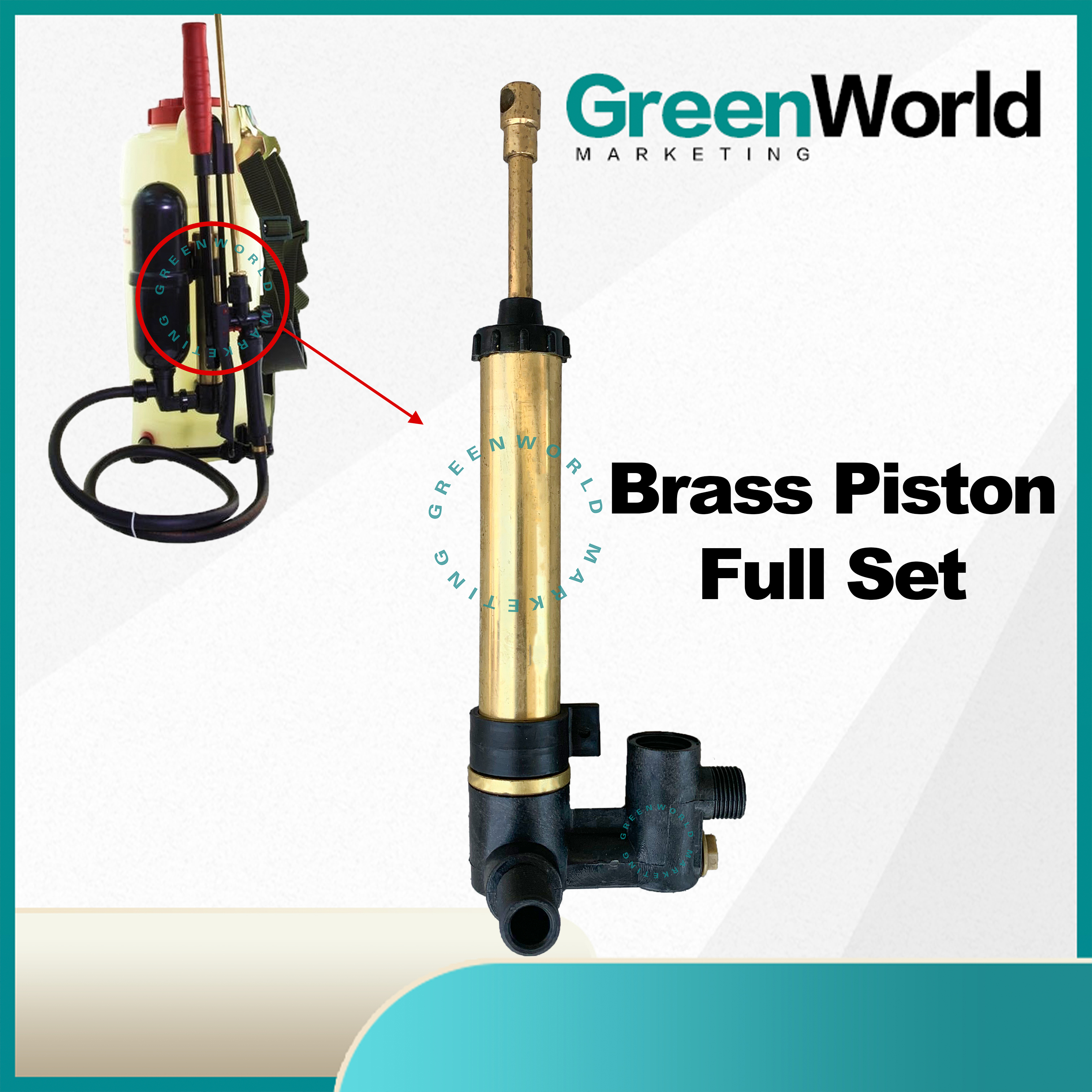 Brass Piston Knapsack Sprayer PVC Piston Pump Racun Spare Part Pam ...