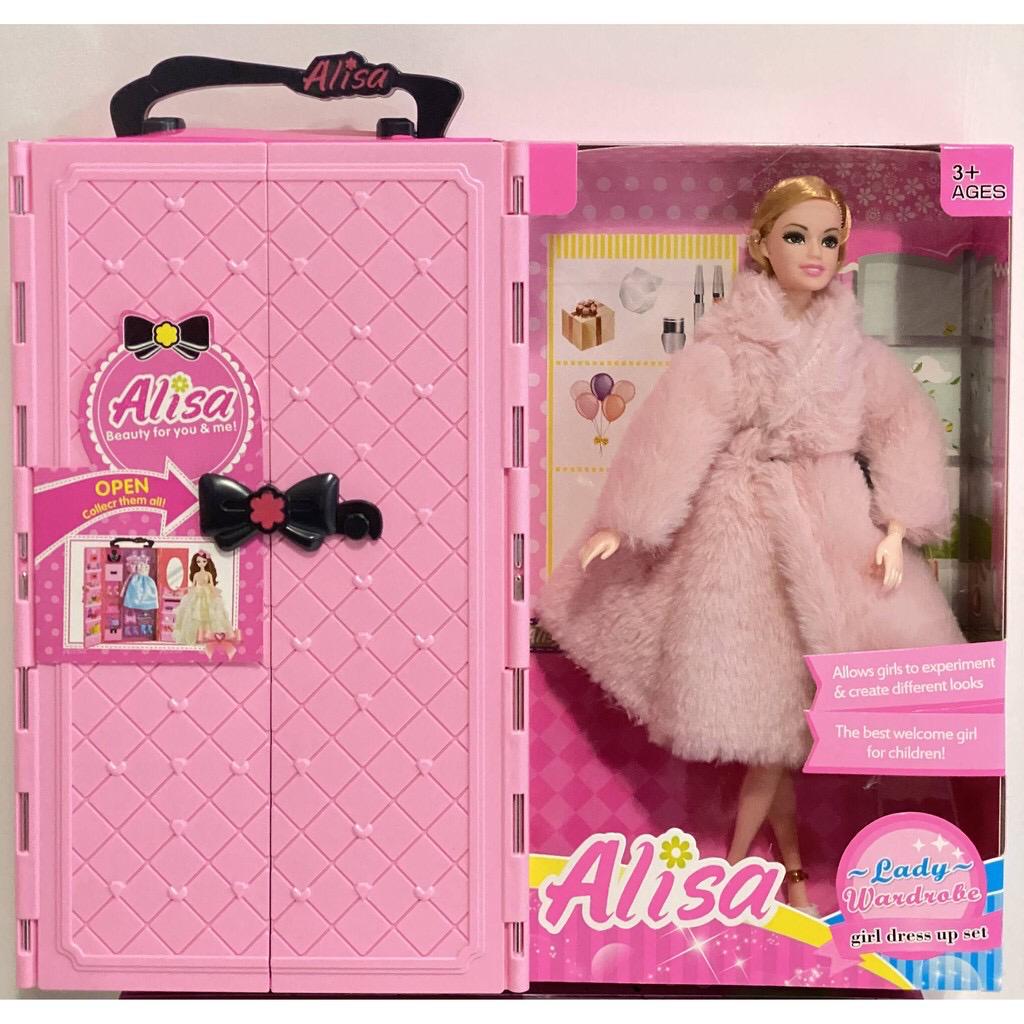 【SG LOCAL STOCK】Sweet Alisa Barbie Doll with DIY Wardrobe Make Up Dress ...