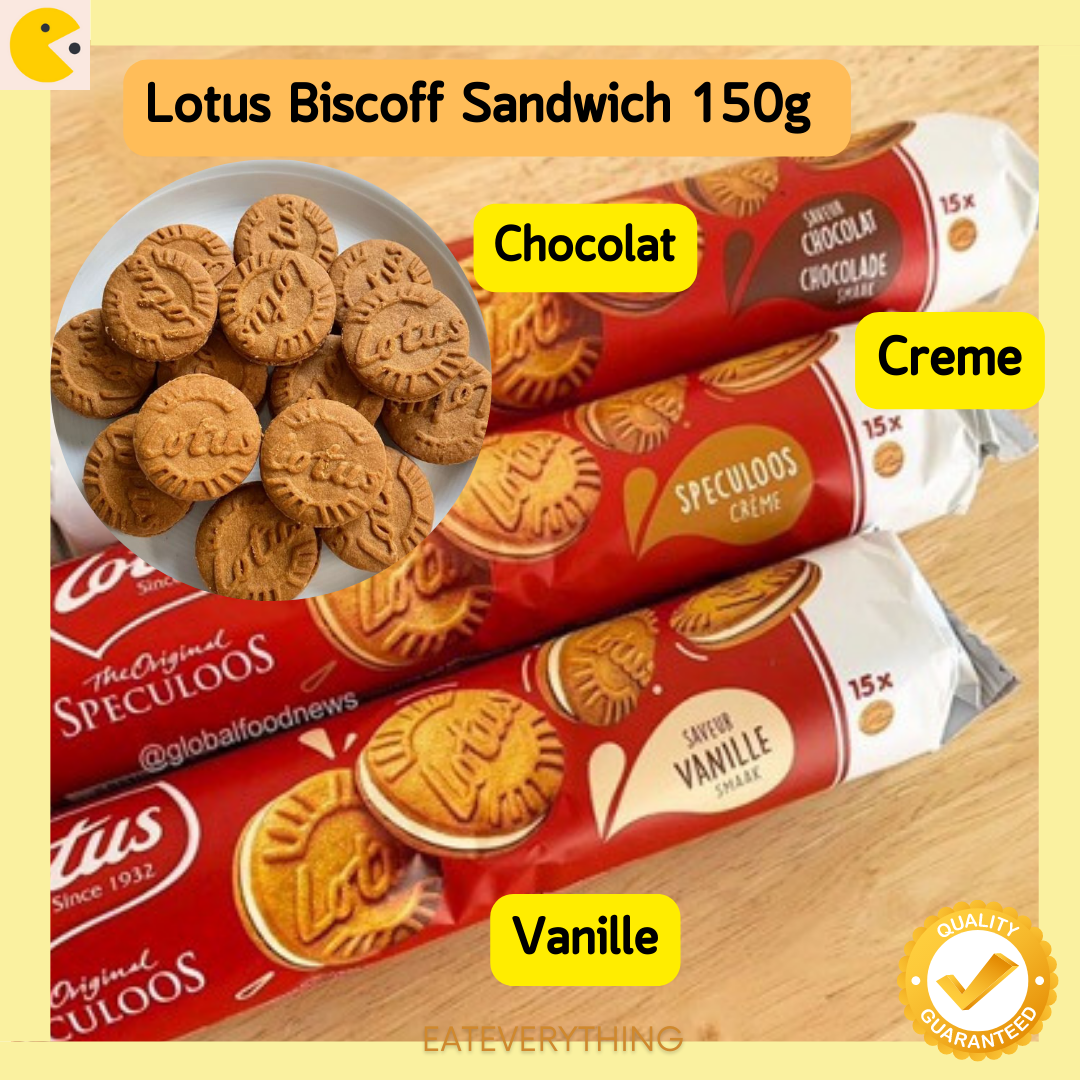 Lotus Biscoff Sandwich 150 g LOTUS BISCOFF โลตัส บิสคอฟ cookie ขนมlotus ...