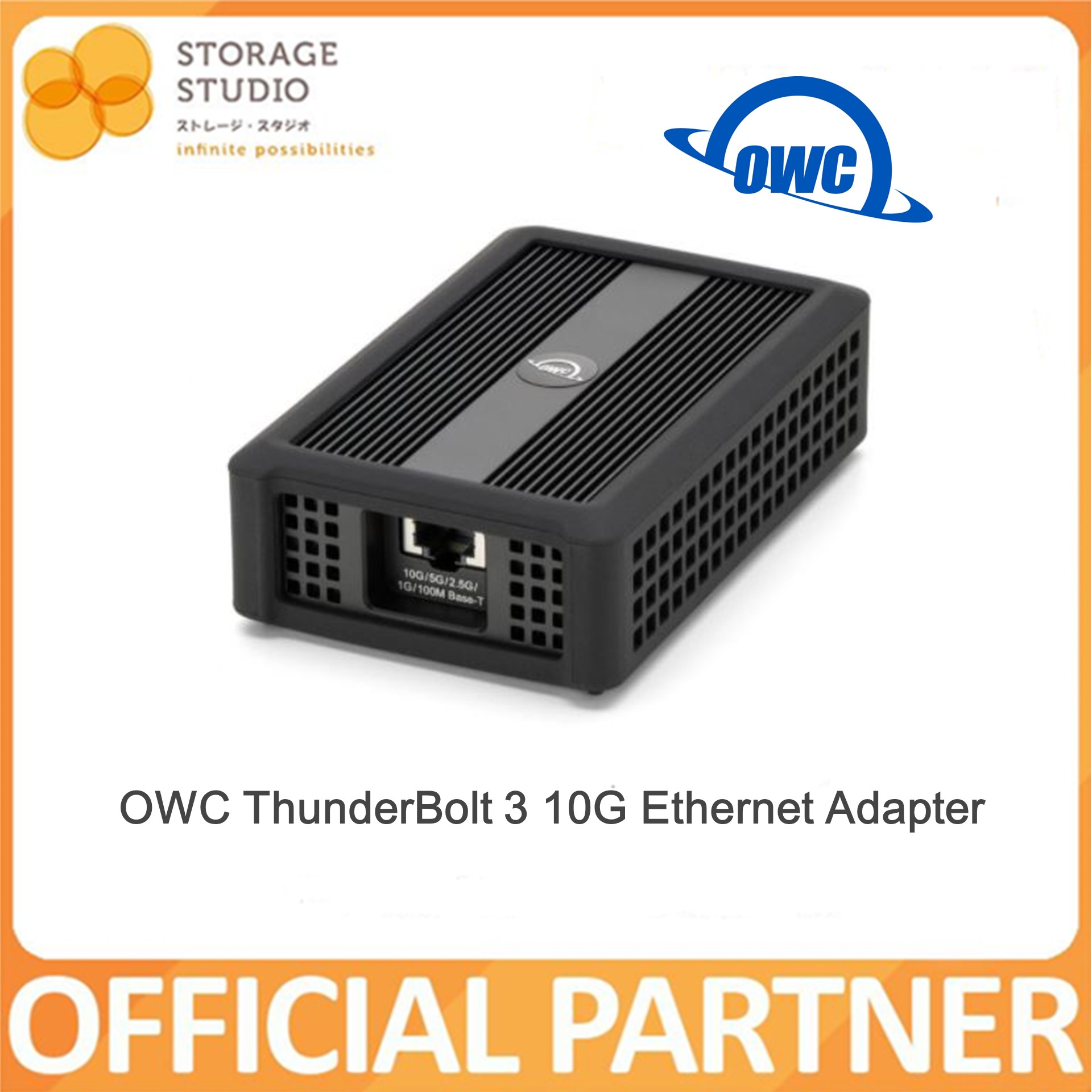 OWC THUNDERBOLT 3 10G ETHERNET ADAPTER for Mac and Windows, P/NO: OWCTB3ADP10GBE. Warranty 1 ...