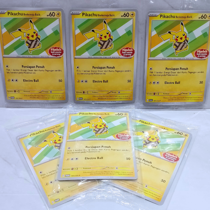 Kartu Pokemon Pikachu Berkemeja Batik - Limited Edition | Lazada Indonesia