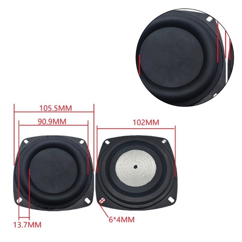 Bass Radiator Speaker Diaphragm Auxiliary Strengthen Bass Membrane ...