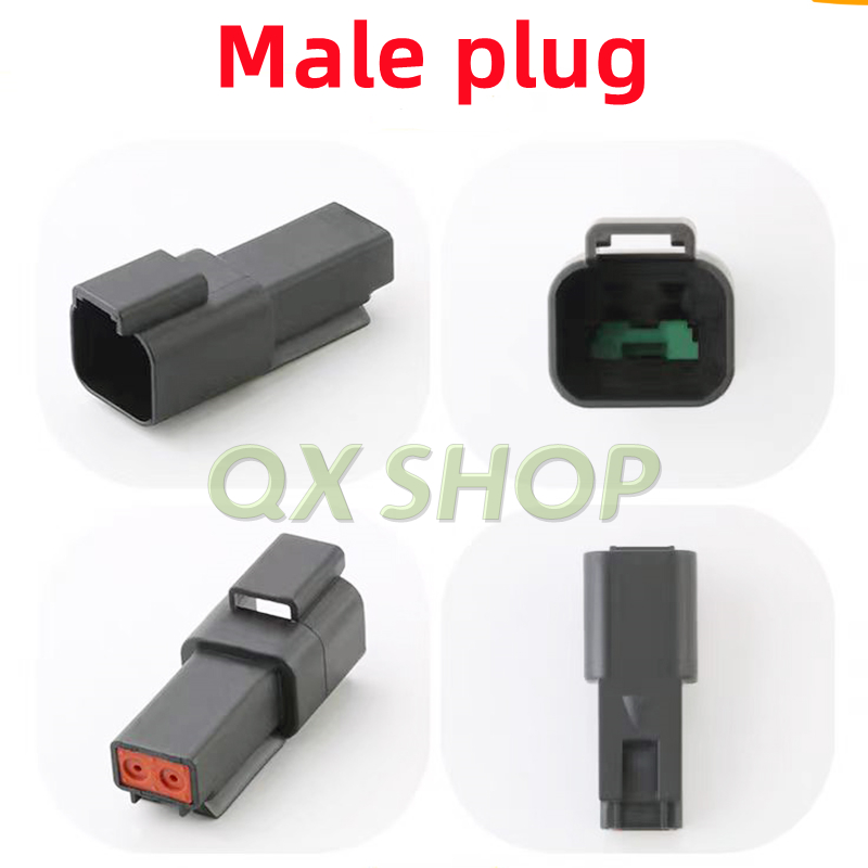 1set 2pin Plug Deutsch Dt Connector Dt06-2s/dt04-2p Waterproof ...