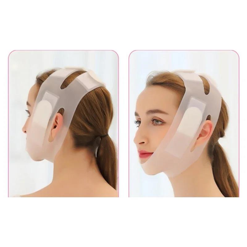 Face Mask Silicone V Lifting V Line Shape Face Lift UP Facial Slimming ...