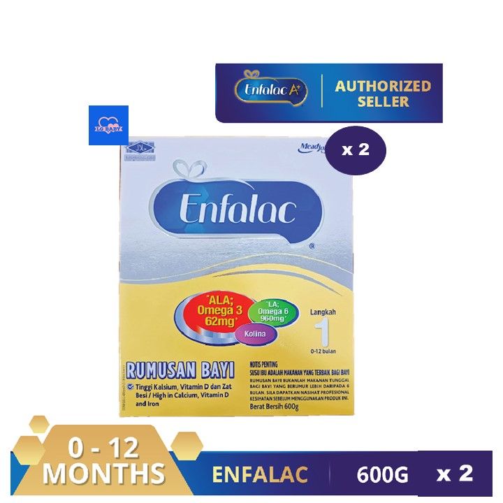 ENFALAC REGULAR STEP 1 600g X 2P [NEW PACKAGING] | Lazada