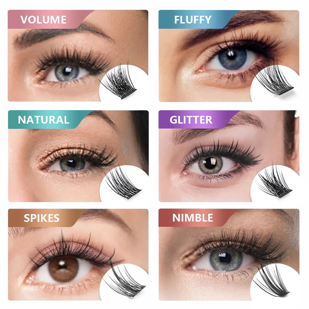 MASSCAKU Clusters Eyelash Extensions 72 Volume Premade Fans Russian ...
