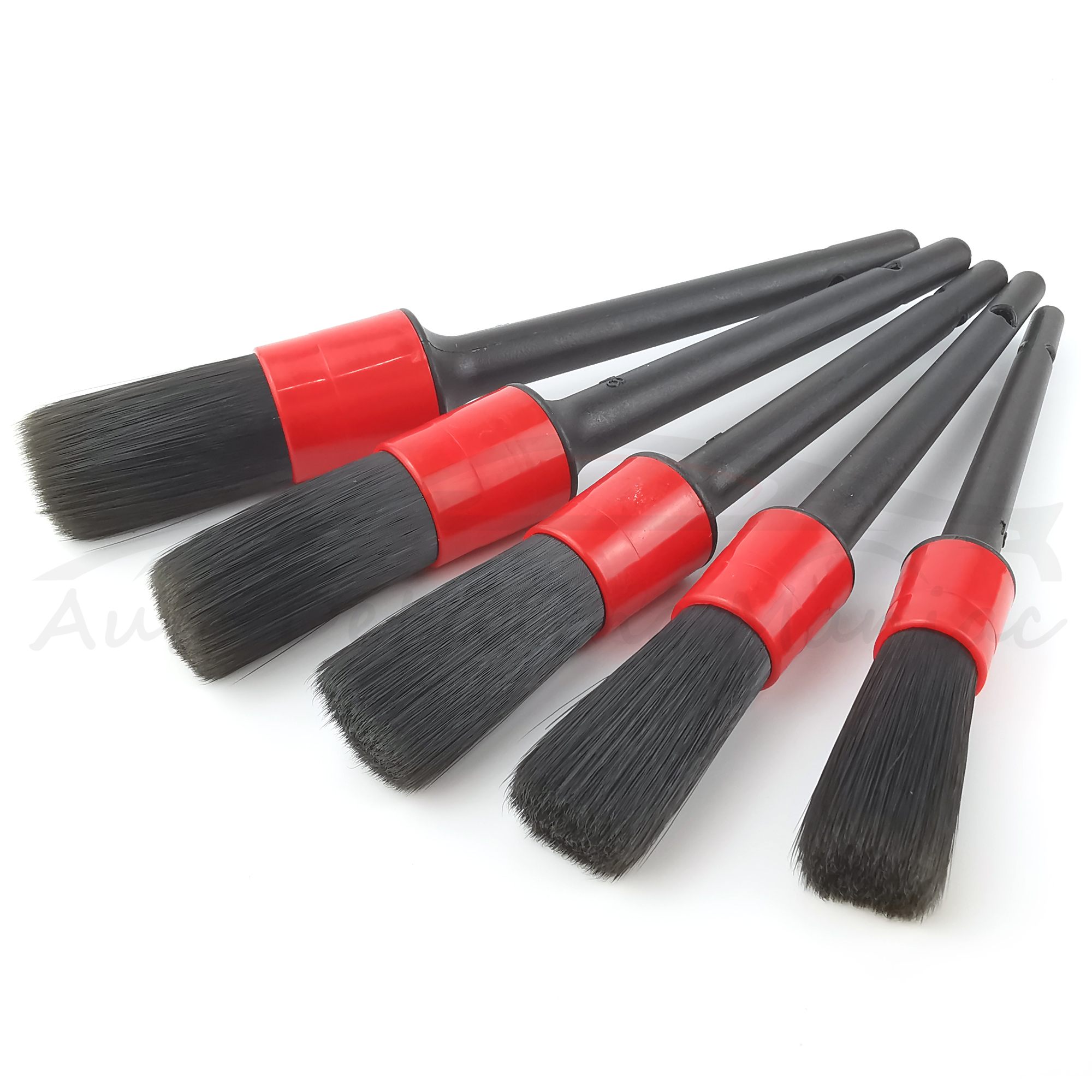 5pcs Detailing Brush Set (PBT/ Boar Hair) Car Care Detail Brushes for ...