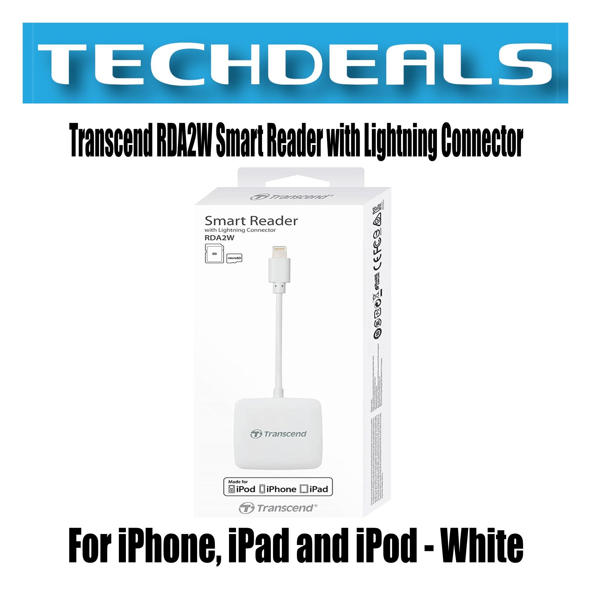 Transcend RDA2W Smart Reader with Lightning Connector | For iPhone ...
