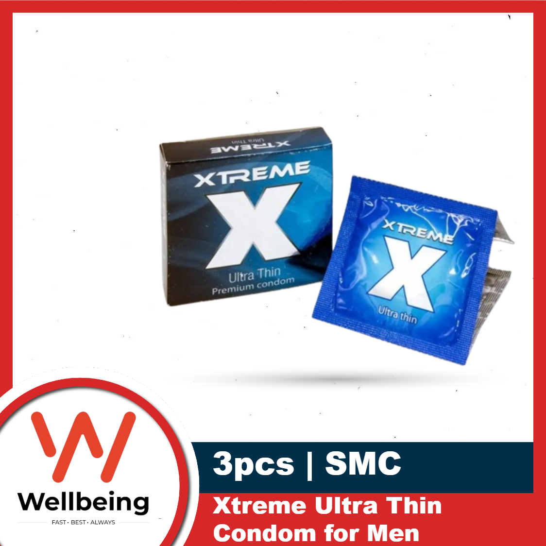Xtreme Ultra Thin Condom Single Pack 3x1= 3pcs | Daraz.com.bd
