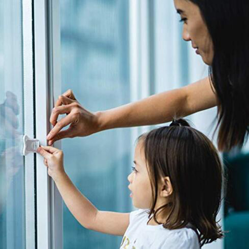 2PC Sliding Door Lock for Child Safety Baby Proof Doors & Closets ...