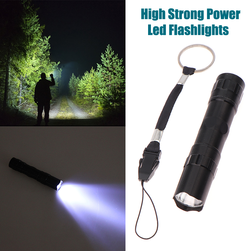 Portable LED Strong Power Flashlights Outdoor Camping Fishing Tactical ...