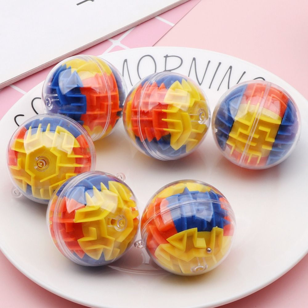 Cute Plastics Mini Rolling Balls Toys Transparent Round Speed Cube ...