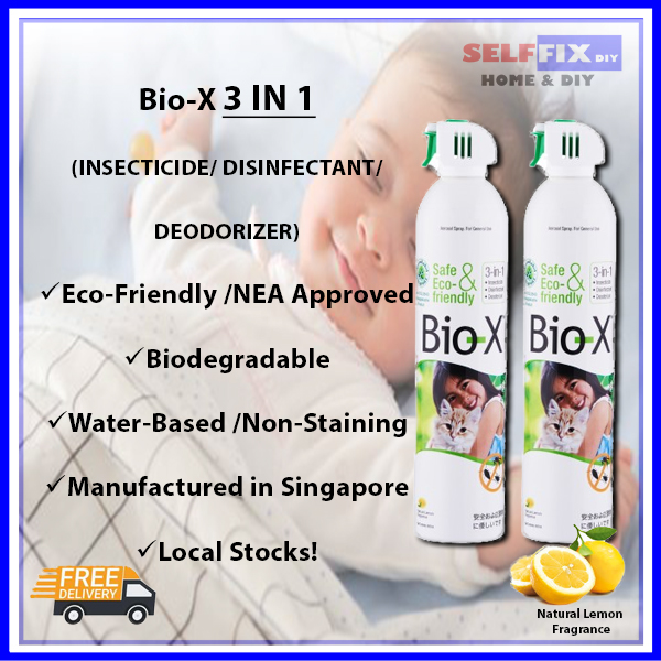 [BUNDLE OF 2] Bio-X 3-in-1 600ml x 2 - Water Based Bio X Insecticide by ...