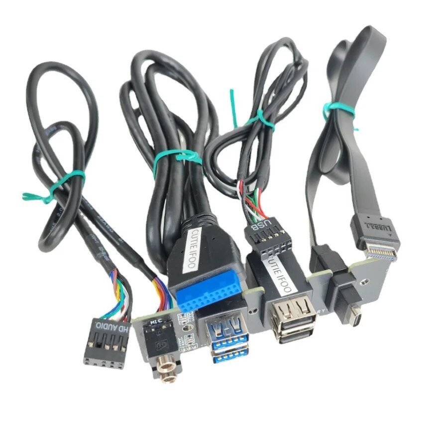Computer Motherboard Extension Front Panel Cable Type-E 19Pin 9Pin To ...