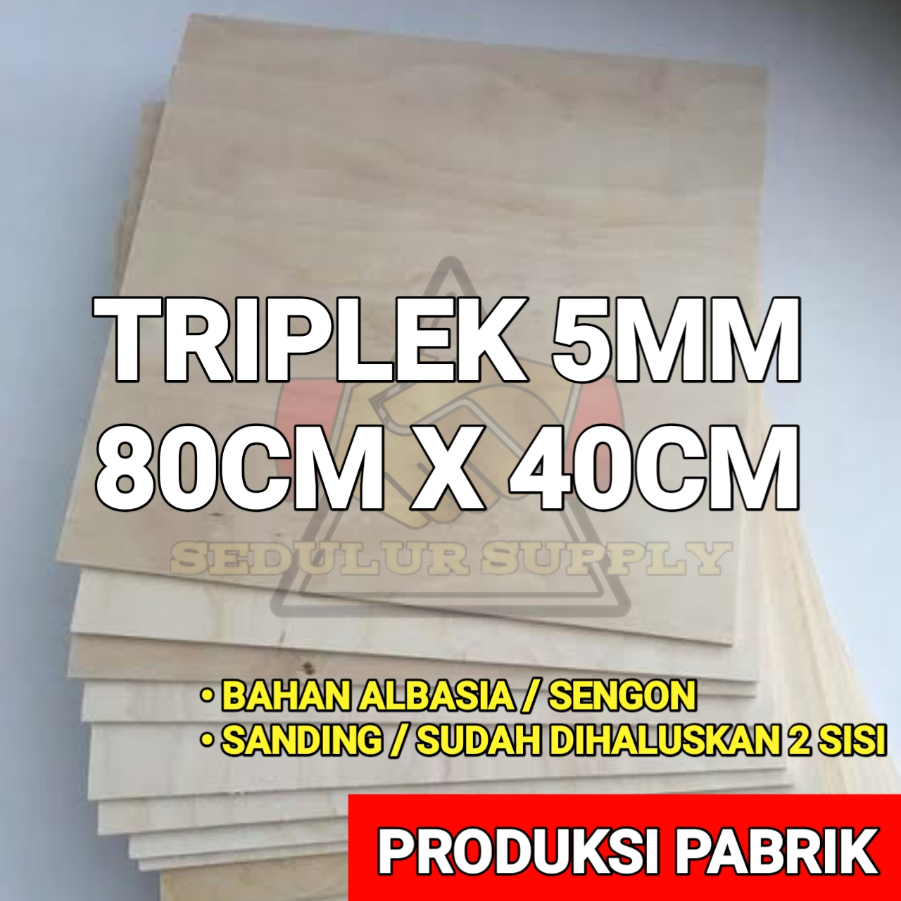 PAPAN TRIPLEK / MULTIPLEK 5MM ALBASIA UTY UKURAN 80 x 40 cm | Lazada ...