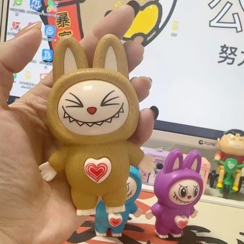 Labubu Face เปลี่ยนจี้ Transformation ของเล่นน่ารักการ์ตูนตุ๊กตาพวง ...