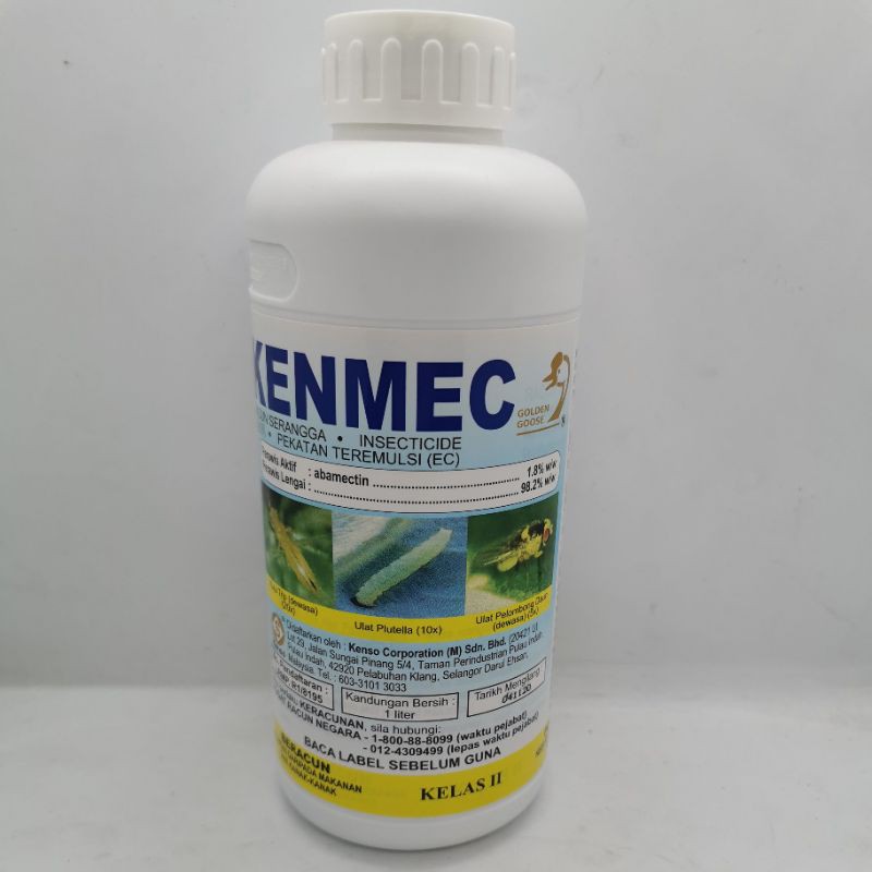 Kenmec 1 Liter Abamectin 1.8% Racun Serangga untuk Kutu trip lalat ...