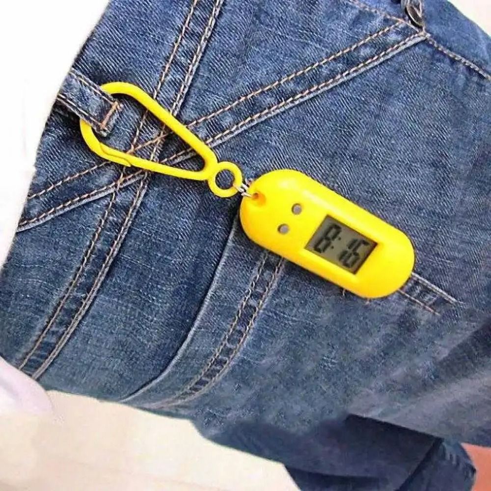 Backpack Watch Key Display Digital Electronic Clock Keychain Table Time ...