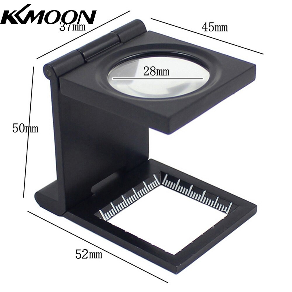 KKmoon 10X 28mm Mini Zinc Alloy Folding Magnifier with Scale for ...