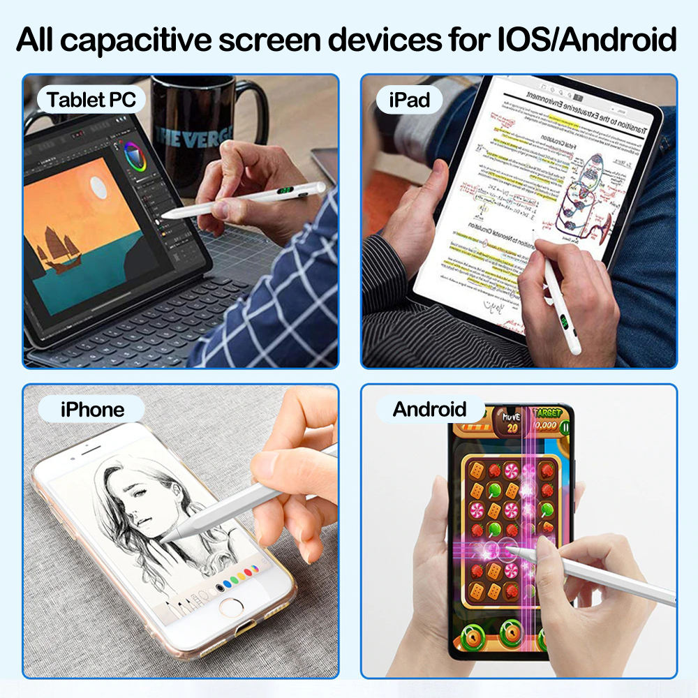 Universal Stylus Tablet Mobile Touch Pencil With Digital Display For ...