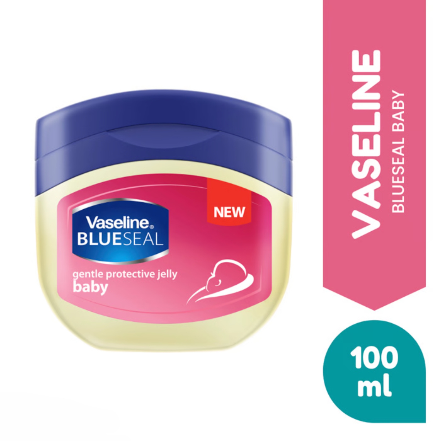 Jelly Pink BABY VASELINE Blueseal jbpv 100 ML Jelly BABY locks moisture ...