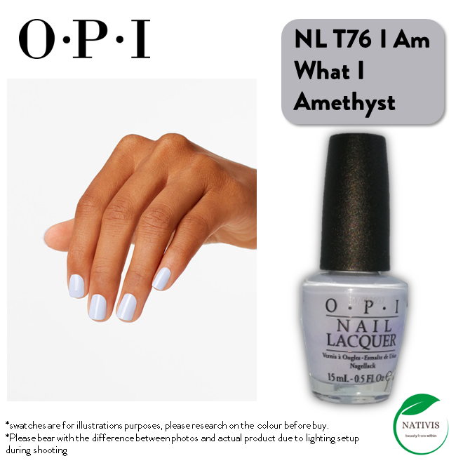 OPI Nail Polish NL T76 I Am What I Amethyst - 15ml | Lazada Singapore