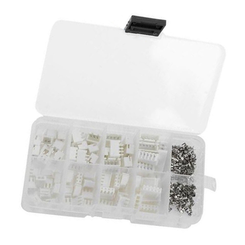 230Pcs XH2.54 2P 3P 4P 5 Pin 2.54mm Pitch Terminal Kit / Housing / Pin Header Connector JST ...