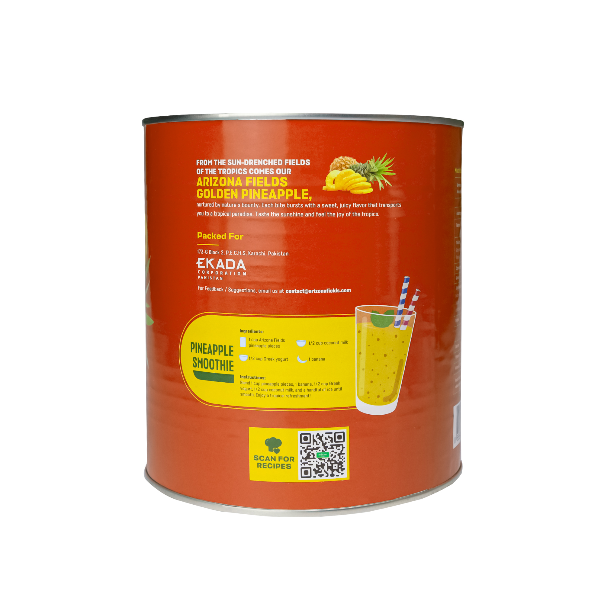 Arizona Fields Pineapple Rings/Sliced 2800g | Daraz.pk