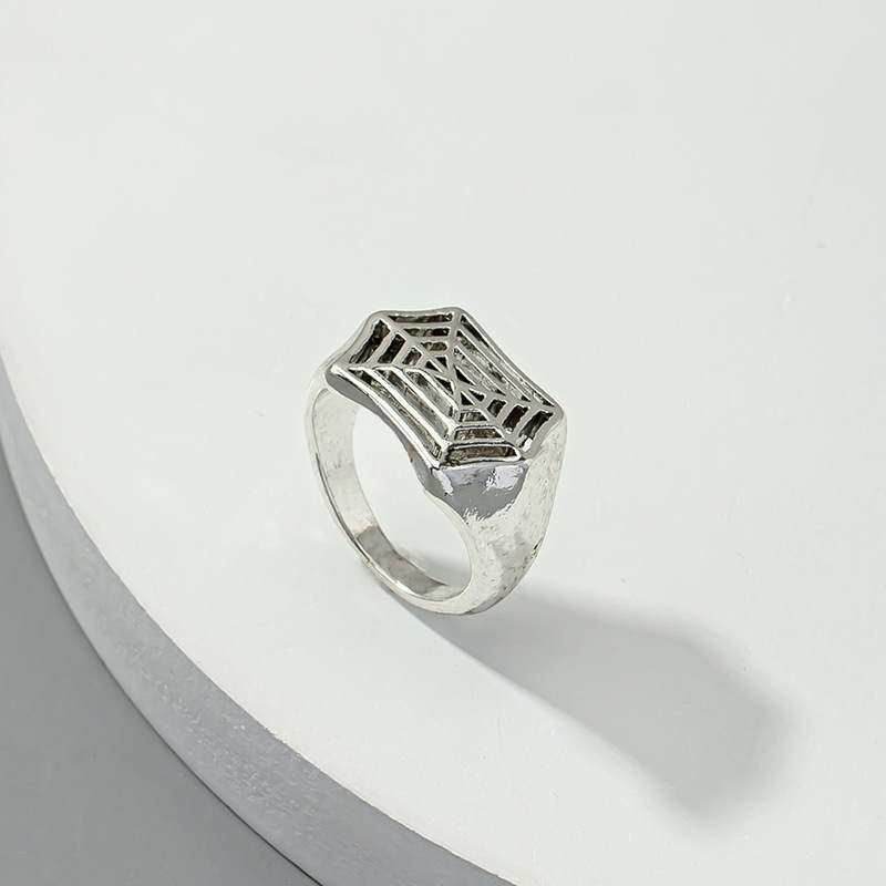 Direct supply jewelry spider web ring fashion retro trendy male punk ...