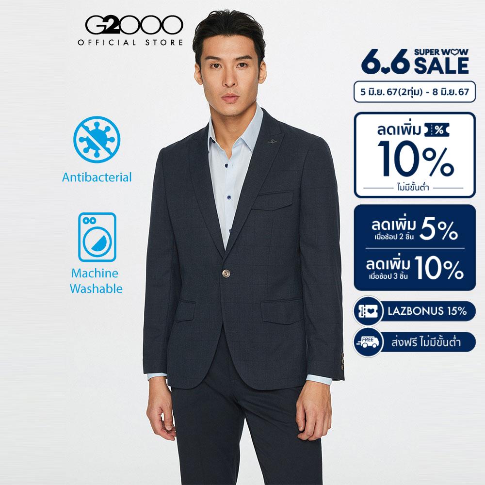 G2000 เสื้อสูทสำหรับผู้ชาย ทรงสมาร์ทฟิต (SMART FIT) รุ่น 3611349279 DARK NAVY - G2000 - ThaiPick