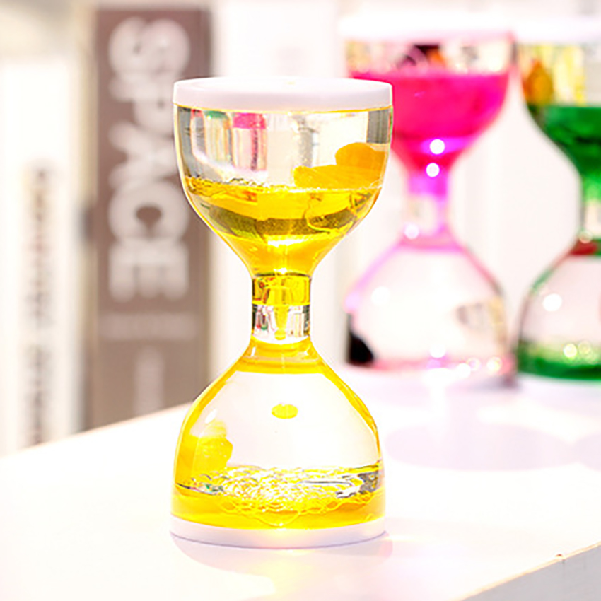 Liquid Bubbler Timer Floating Marine Life Sea Creatures Desk Toy ...